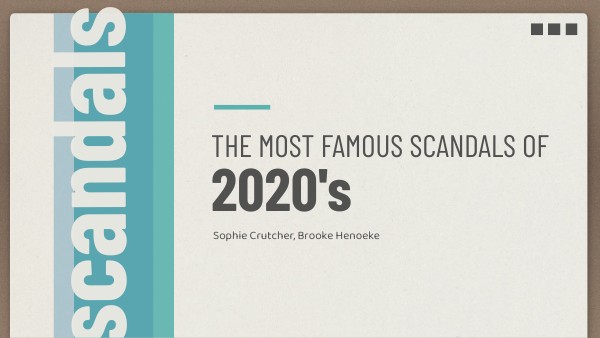 Comparing scandals