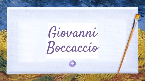 giovanni boccaccio | Genially