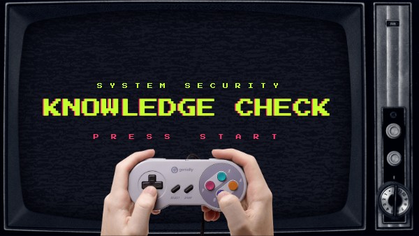 System Security Knowledge Check | Genially
