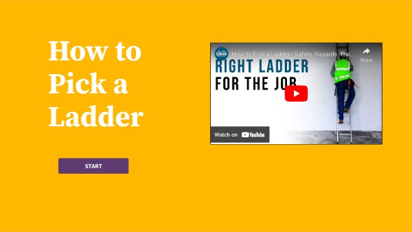 How to Pick a Ladder
