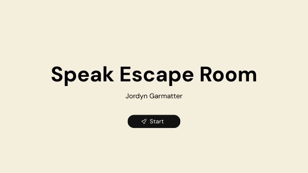 Speak Escape Room | Genially