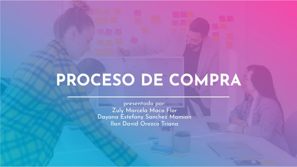 presentación proceso de compra | Genially