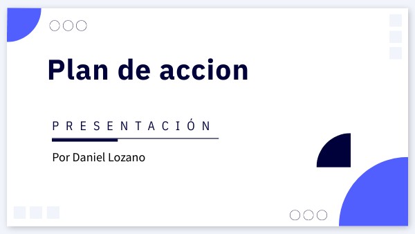 Plan de accion | Genially