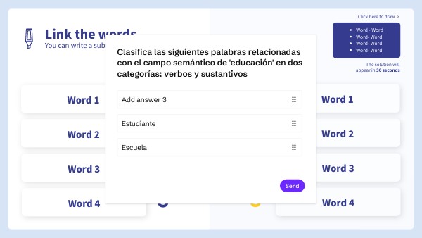 Clasifica el siguiente vocabulario | Genially