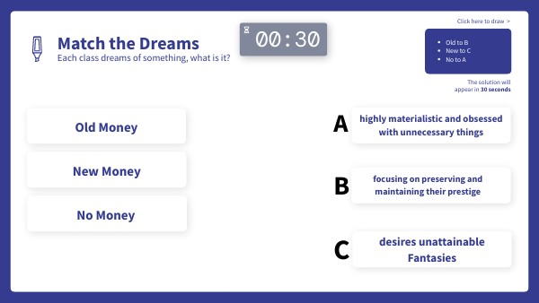 Multimedia Match dreams (Quiz)) | Genially