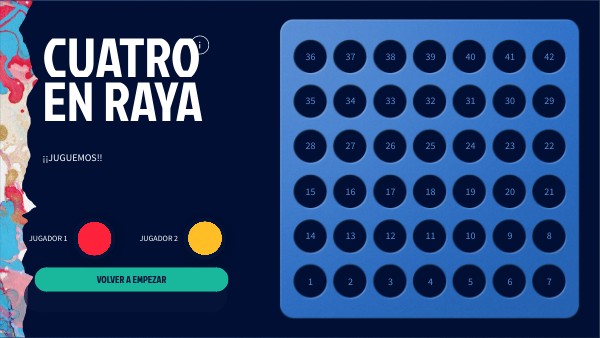 Juego cuatro en raya