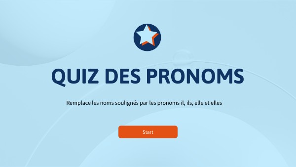 Quiz des pronoms