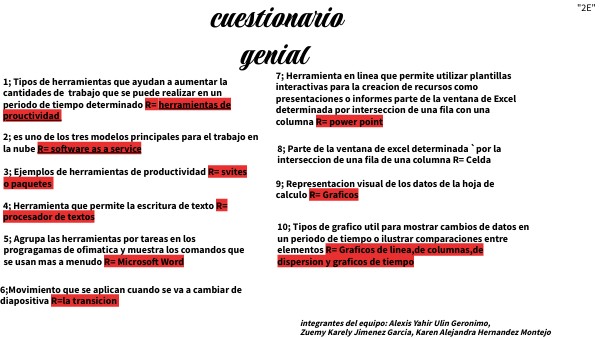 Cuestionario Genial | Genially