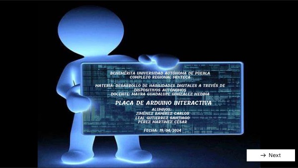 PLACA DE ARDUINO INTERACTIVA | Genially