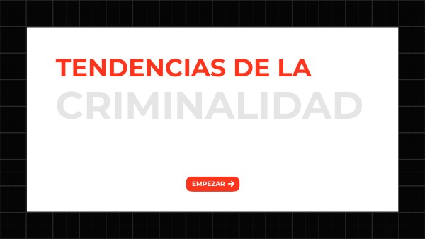 tendencias de la criminalidad