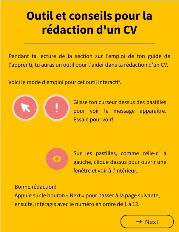Outils et conseils pour la rédaction d'un CV. | Genially