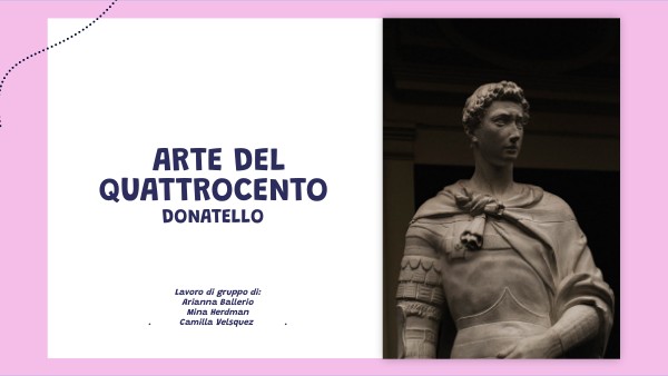 Donatello-umanesimo-rinascimento | Genially