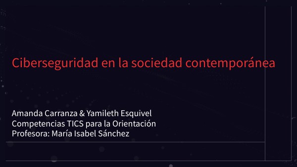 Presentación Ciberseguridad | Genially