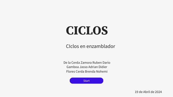 Ciclos | Genially