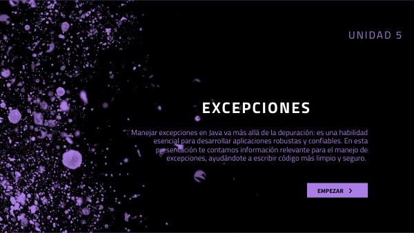 Presentación Excepciones | Genially