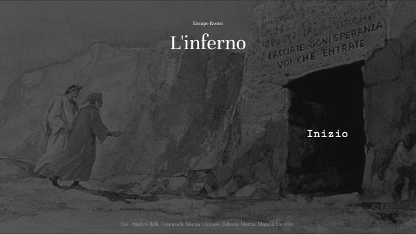 [inferno] escape room - Divina Commedia