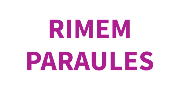 RIMEM PARAULES