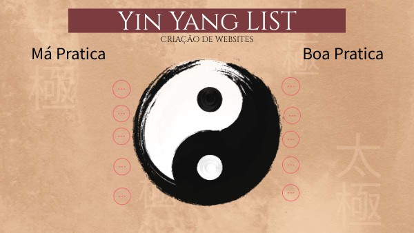 YIN YANG LIST