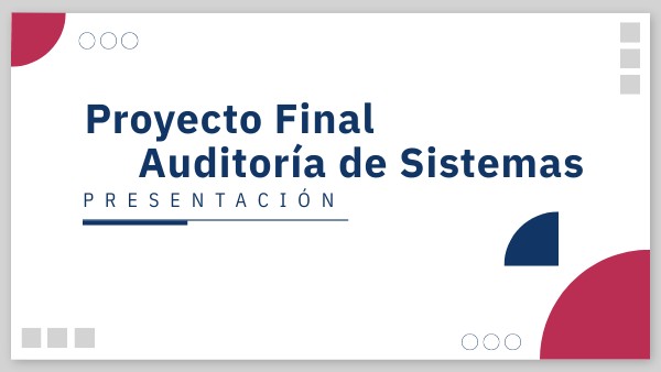 Proyecto Auditoría | Genially