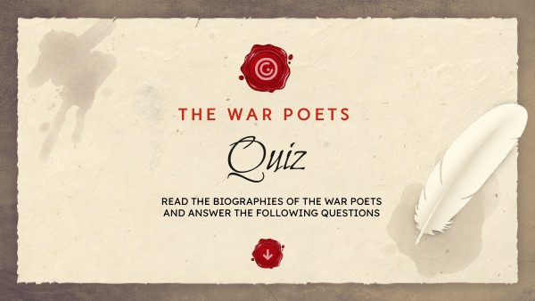 QUIZ: The War Poets | Genially