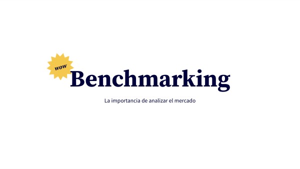 Benchmarking | Genially