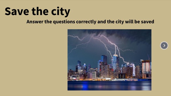 Save the city | Genially