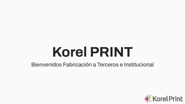 PRESENTACIÓN KOREL PRINT | Genially