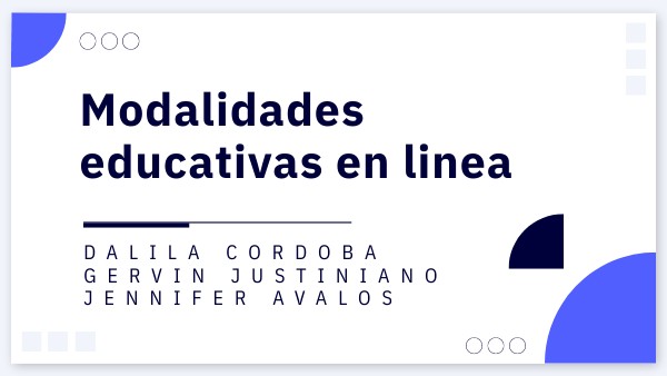 Modalidades de entrega virtual sala 2 | Genially