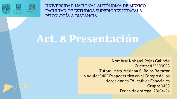 Act. 8 Presentación