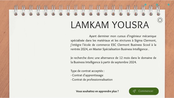 Portfolio Alternance | Genially