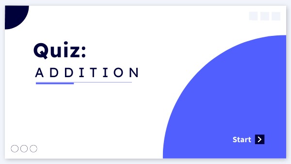Addition Quiz | Genially