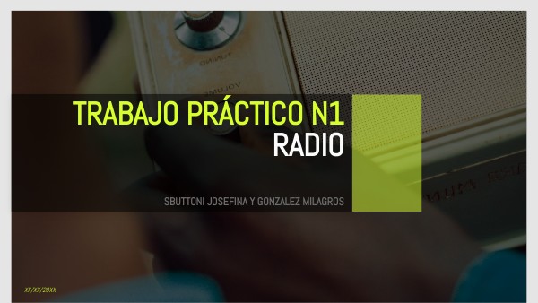 TP 1 - Publicidad Radial | Genially