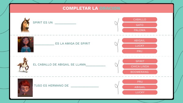 Completar La Oracion Genially