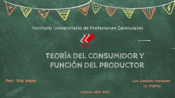 Teoría del consumidor Luis Hernández | Genially