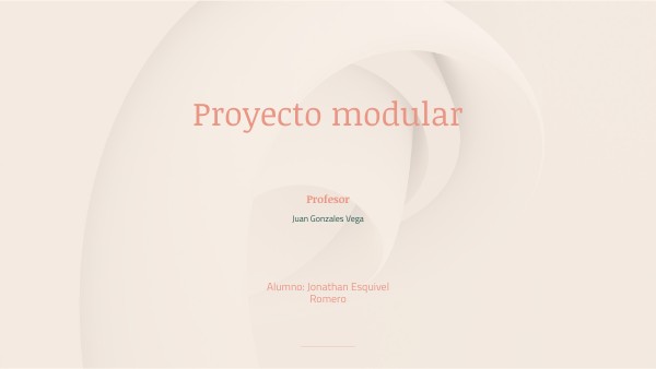 PROYECTO MODULAR | Genially