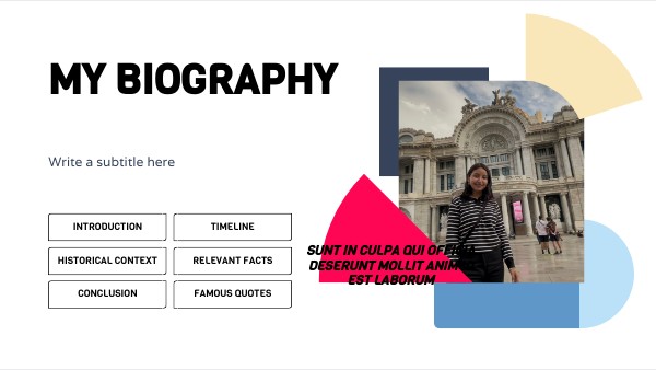 Biography presentation