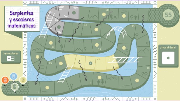 Serpientes y escaleras matemáticas | Genially