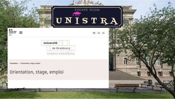 Escape Room Unistra | Genially