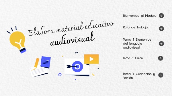 material educativo audiovisual