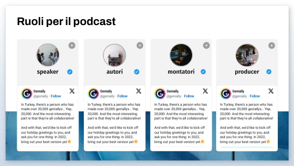 X Profiles Showcase | Genially