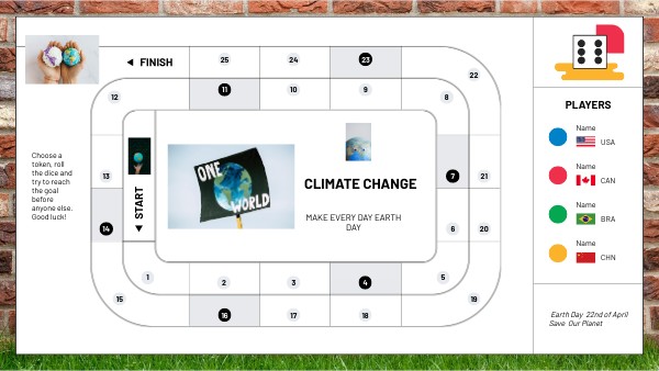 Climate change Board Game | Genially