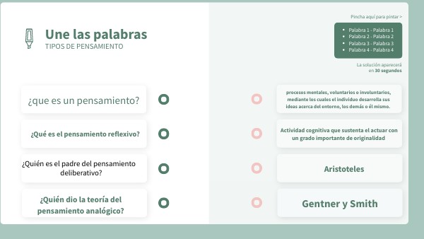 UNE PALABRAS | Genially