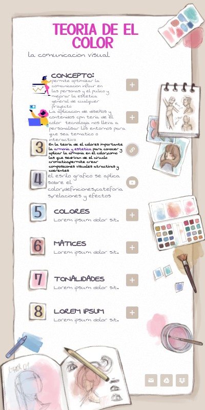 infografia teoria de el color