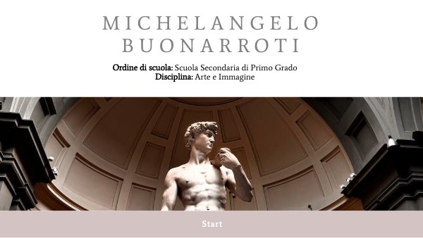 Presentazione Michelangelo Buonarroti | Genially