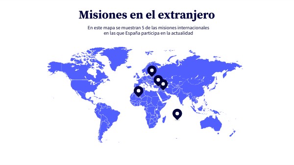 Mapa Misiones internacionales