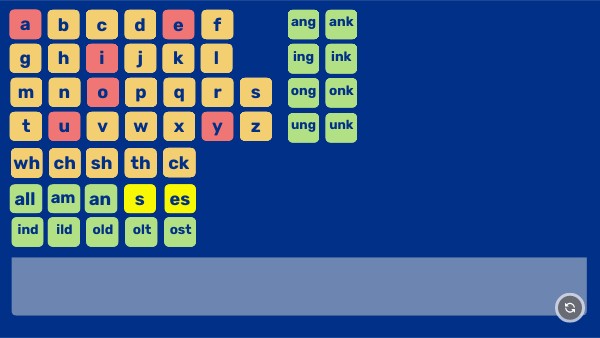 Wilson Step 1 and 2 Letter Tiles
