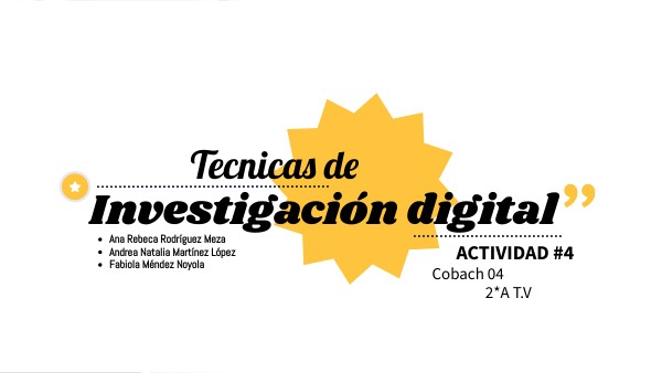 Presentación Interactiva Técnicas de Investigación Digital