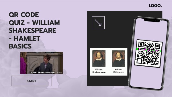 Qr code quiz - Shakespeare | Genially