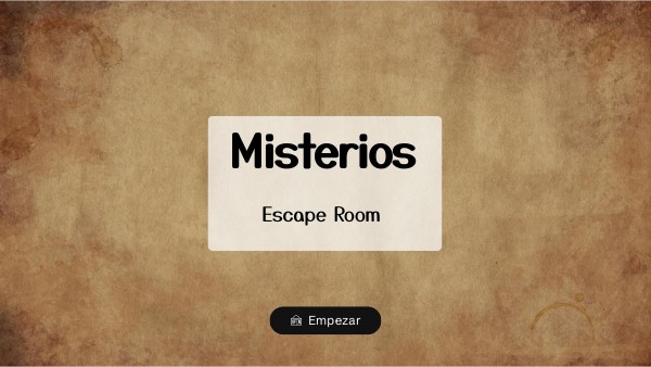 Misterios Escape Room | Genially