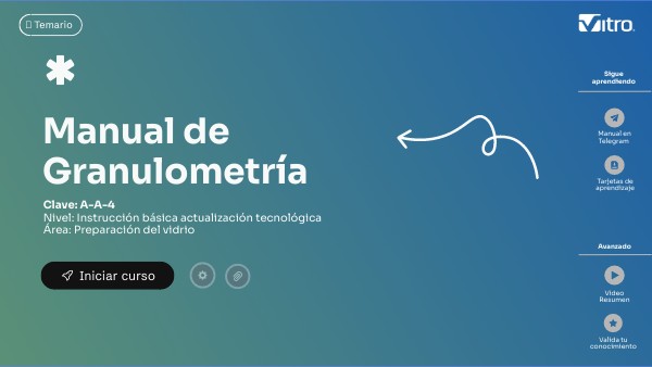 Vitro - Manual de Granulometría